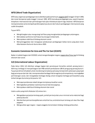 KERJASAMA EKONOMI INTERNASIONAL | PDF