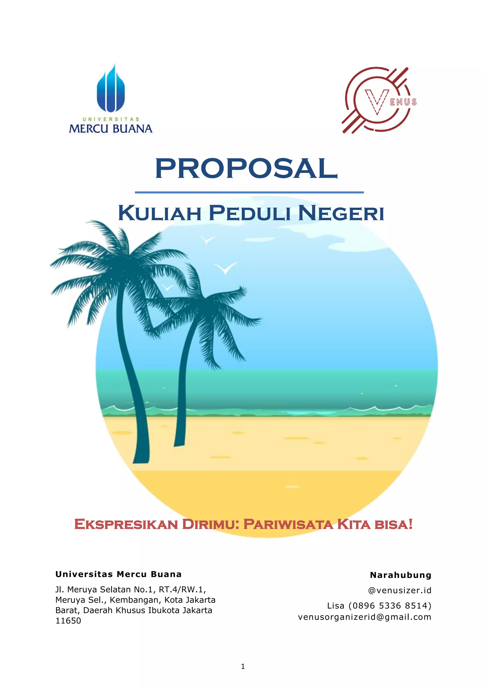 Proposal Kuliah Peduli Negeri | PDF