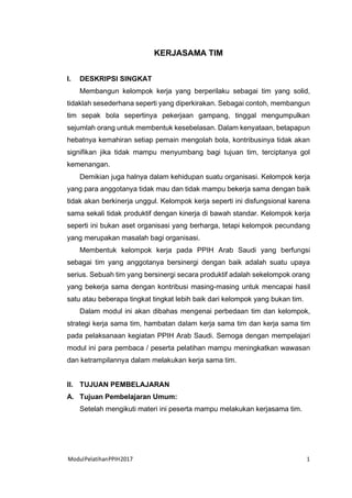 Kerjasama tim | PDF