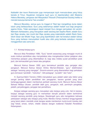 Kerjaya guru menurut perspektif agama | DOCX