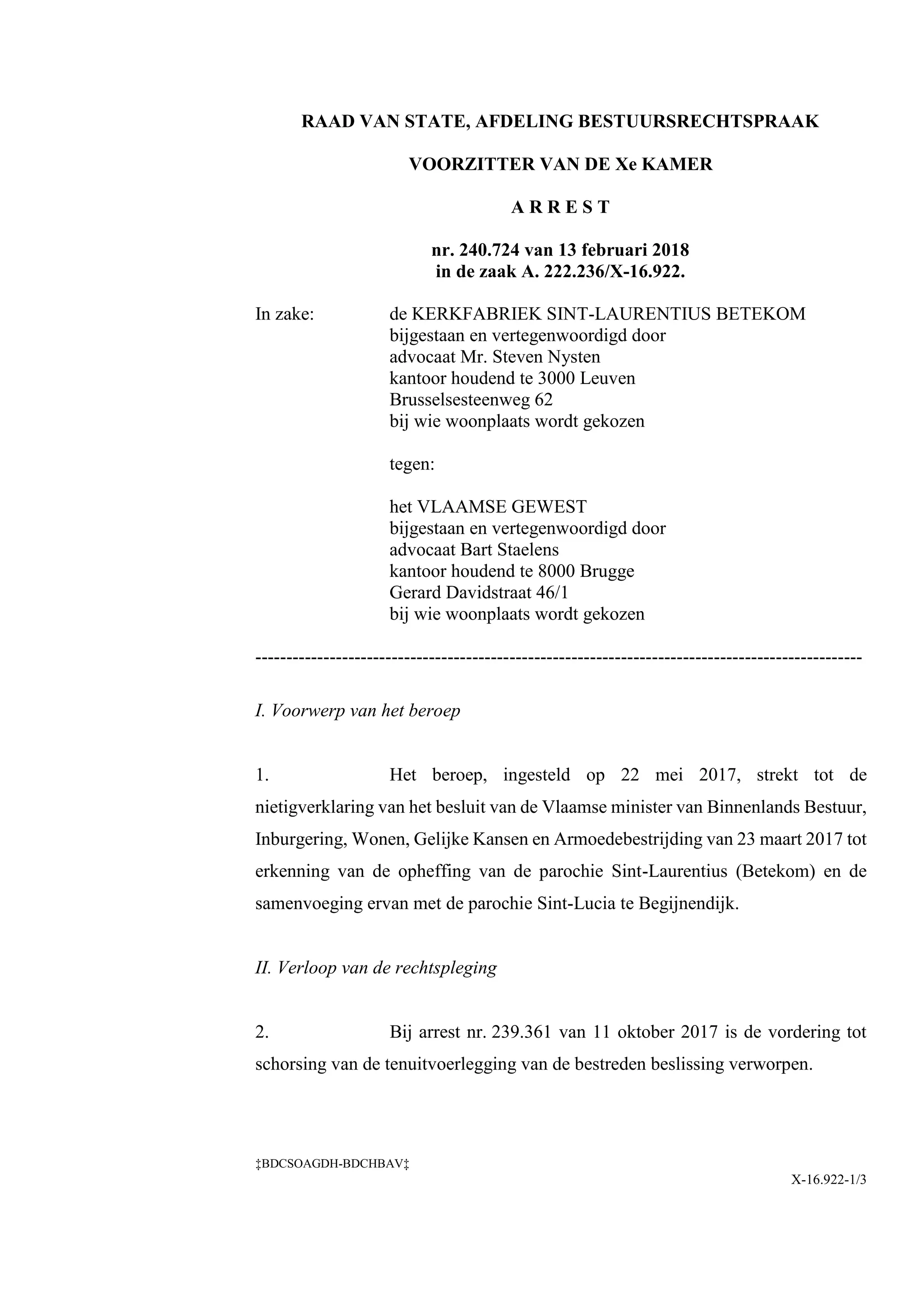 Kerkfabriek Betekom moet Vlaams Gewest 700 euro betalen | PDF