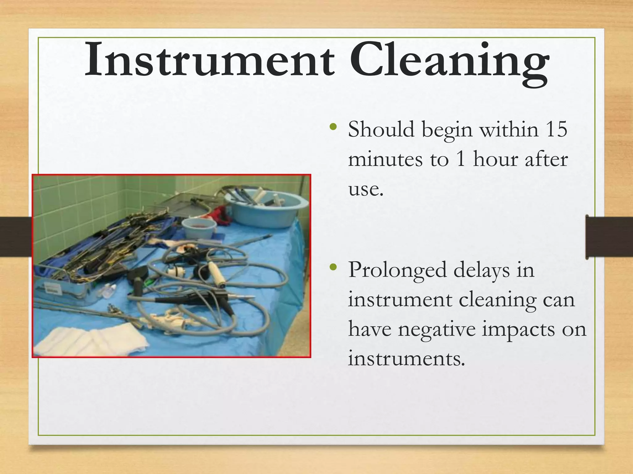 Cleaning and Disinfection of Medical Instruments | PPTX