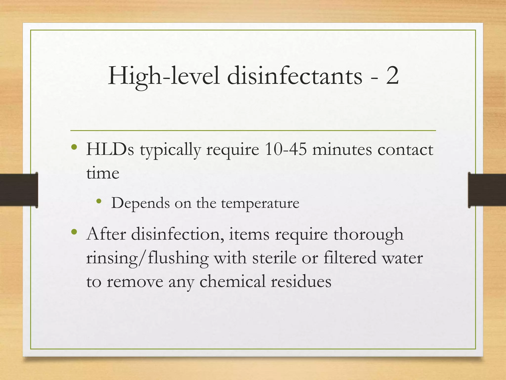 Cleaning and Disinfection of Medical Instruments | PPTX