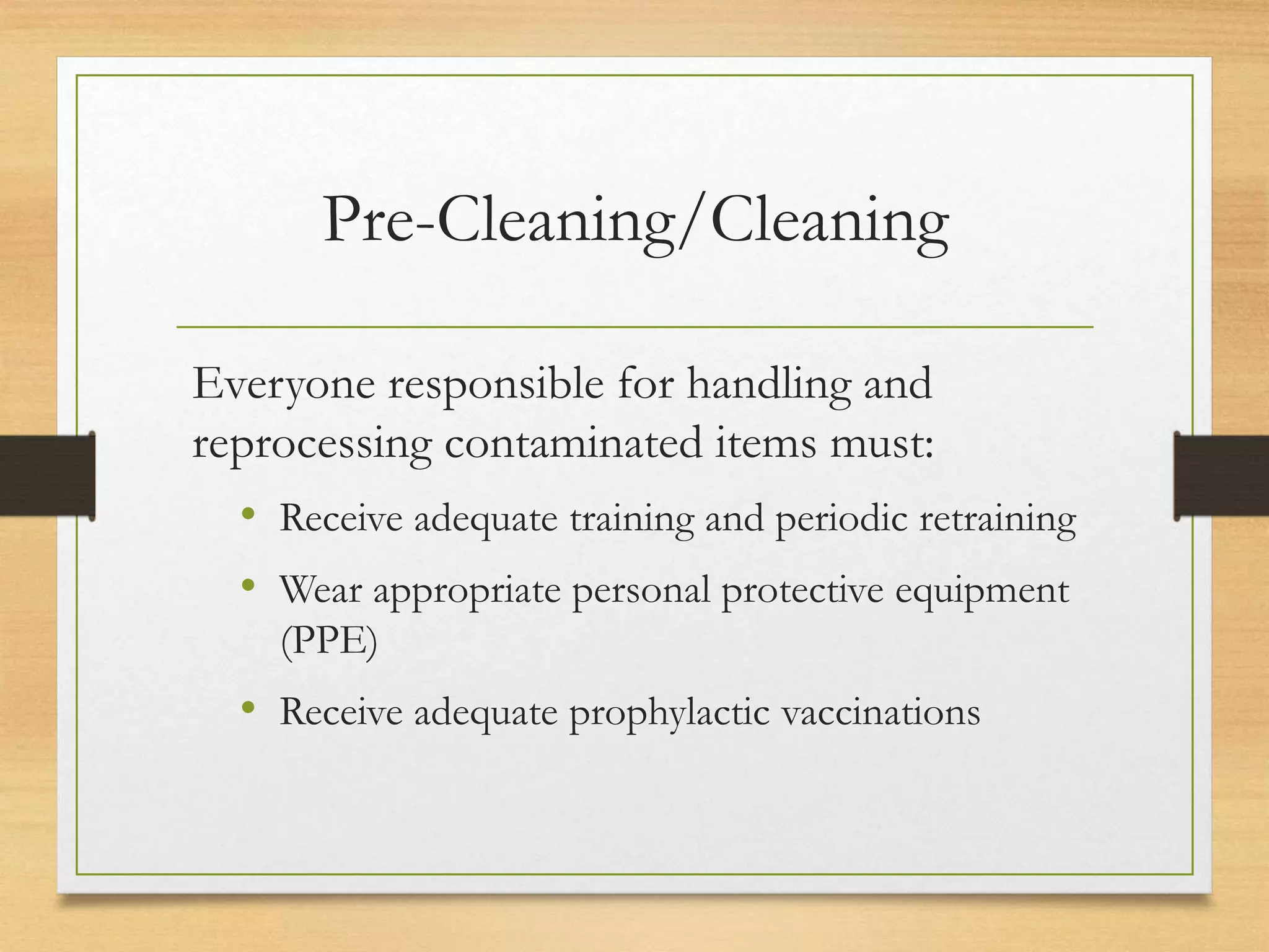 Cleaning and Disinfection of Medical Instruments | PPTX