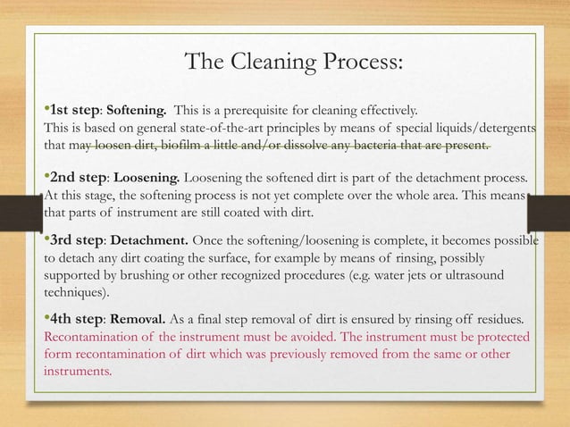 Cleaning and Disinfection of Medical Instruments | PPTX | First Aid ...