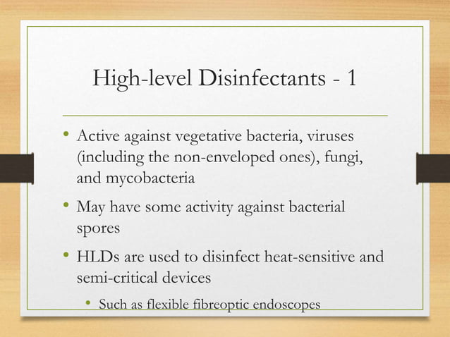 Cleaning and Disinfection of Medical Instruments | PPTX | First Aid ...