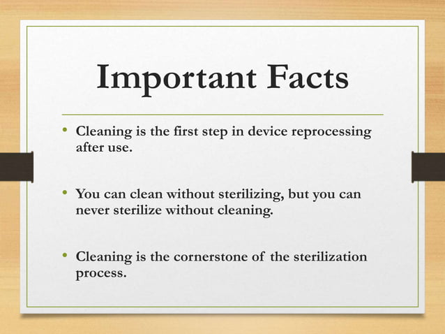 Cleaning and Disinfection of Medical Instruments | PPTX | First Aid ...