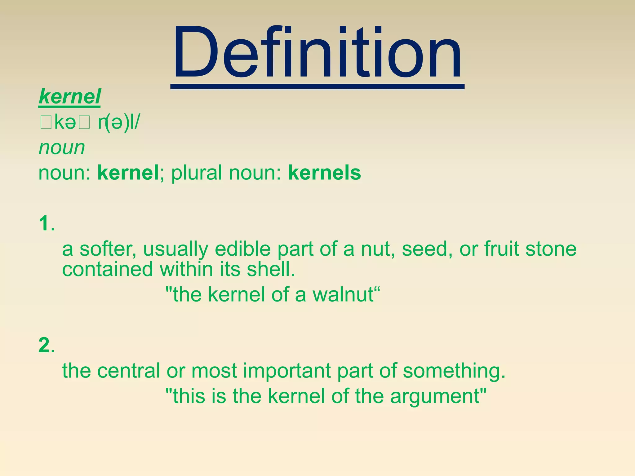 What is Kernel, basic idea of kernel | PPTX | Operating Systems | Computer Software and Applications