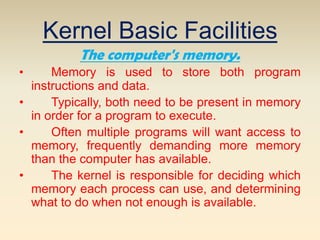 What is Kernel, basic idea of kernel | PPTX | Operating Systems | Computer Software and Applications