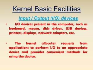 What is Kernel, basic idea of kernel | PPTX | Operating Systems | Computer Software and Applications