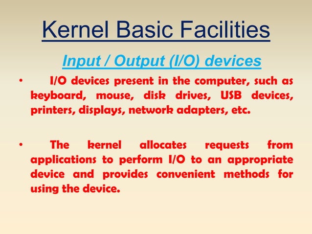 What is Kernel, basic idea of kernel | PPT