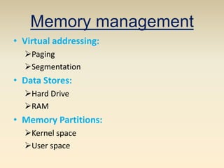 What is Kernel, basic idea of kernel | PPTX | Operating Systems | Computer Software and Applications