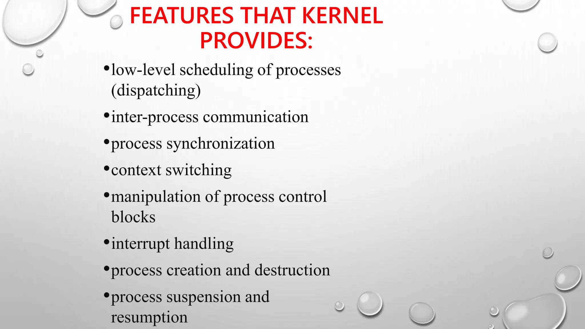 The kernel is a fundamental part of a modern computer's operating ...