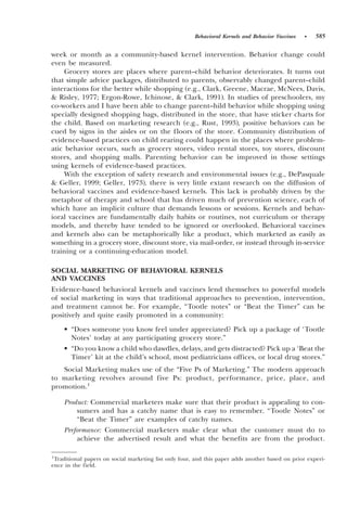 Evidence-based kernels for community change and prevention | PDF