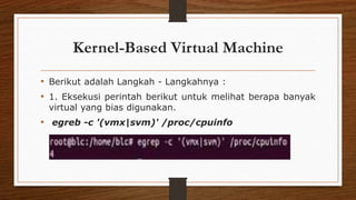 Kernel-based Virtual Machine | PPTX