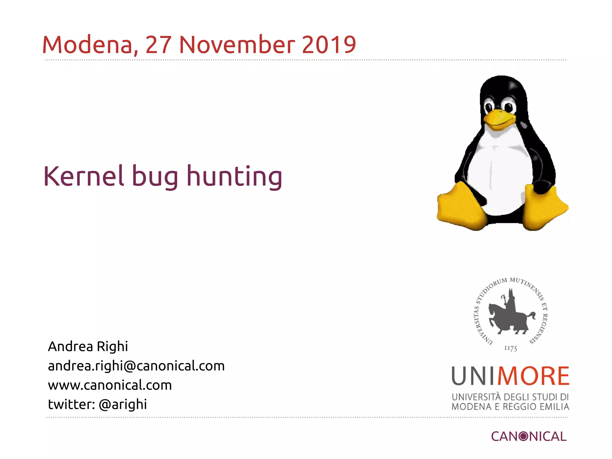 Kernel bug hunting | PPT