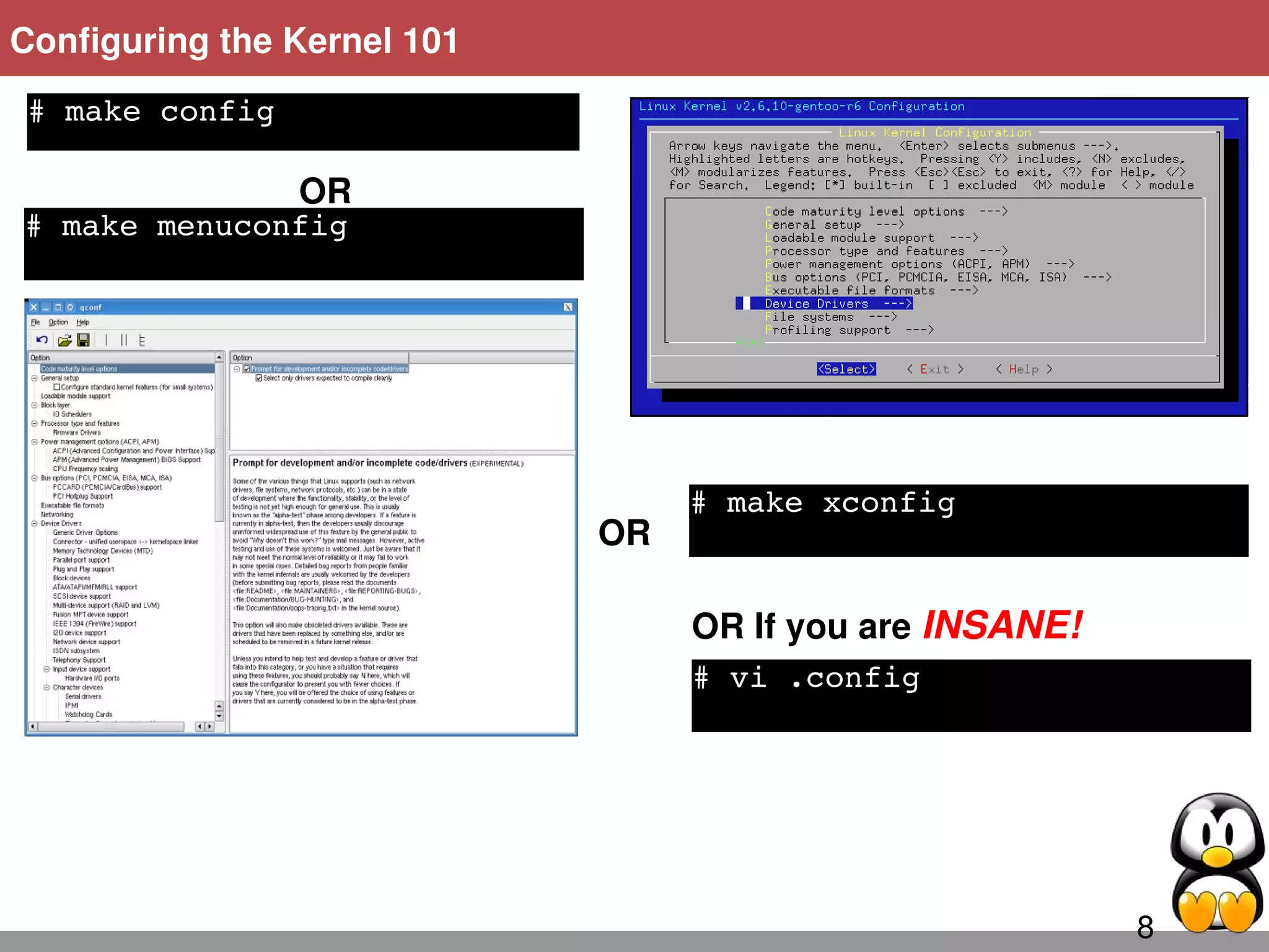 Kernel Configuration And Compilation Ppt