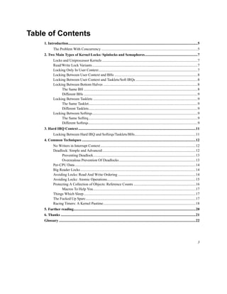 Kernel locking | PDF