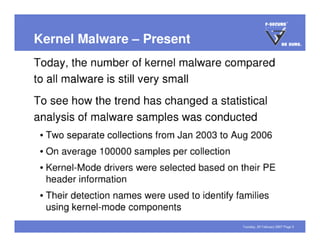 Kernel Malware - The Attack from Within | PDF | Computing | Technology ...