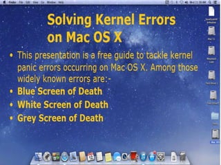 Resolving Kernel panic on Mac OS X | PPTX