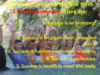 KERNEL SENTENCE | PPTX | Education