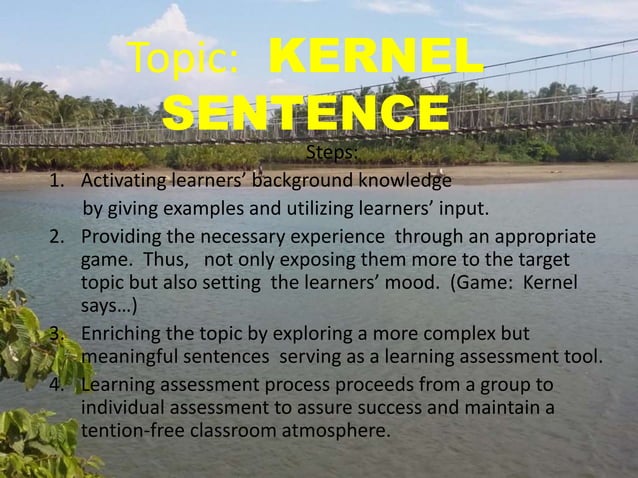 KERNEL SENTENCE | PPT