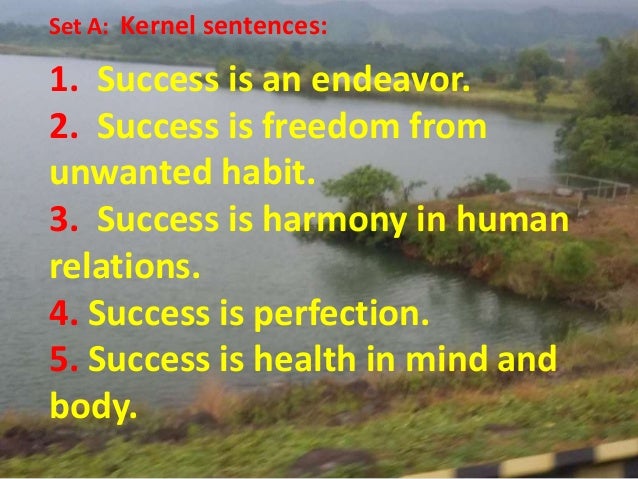 KERNEL SENTENCE
