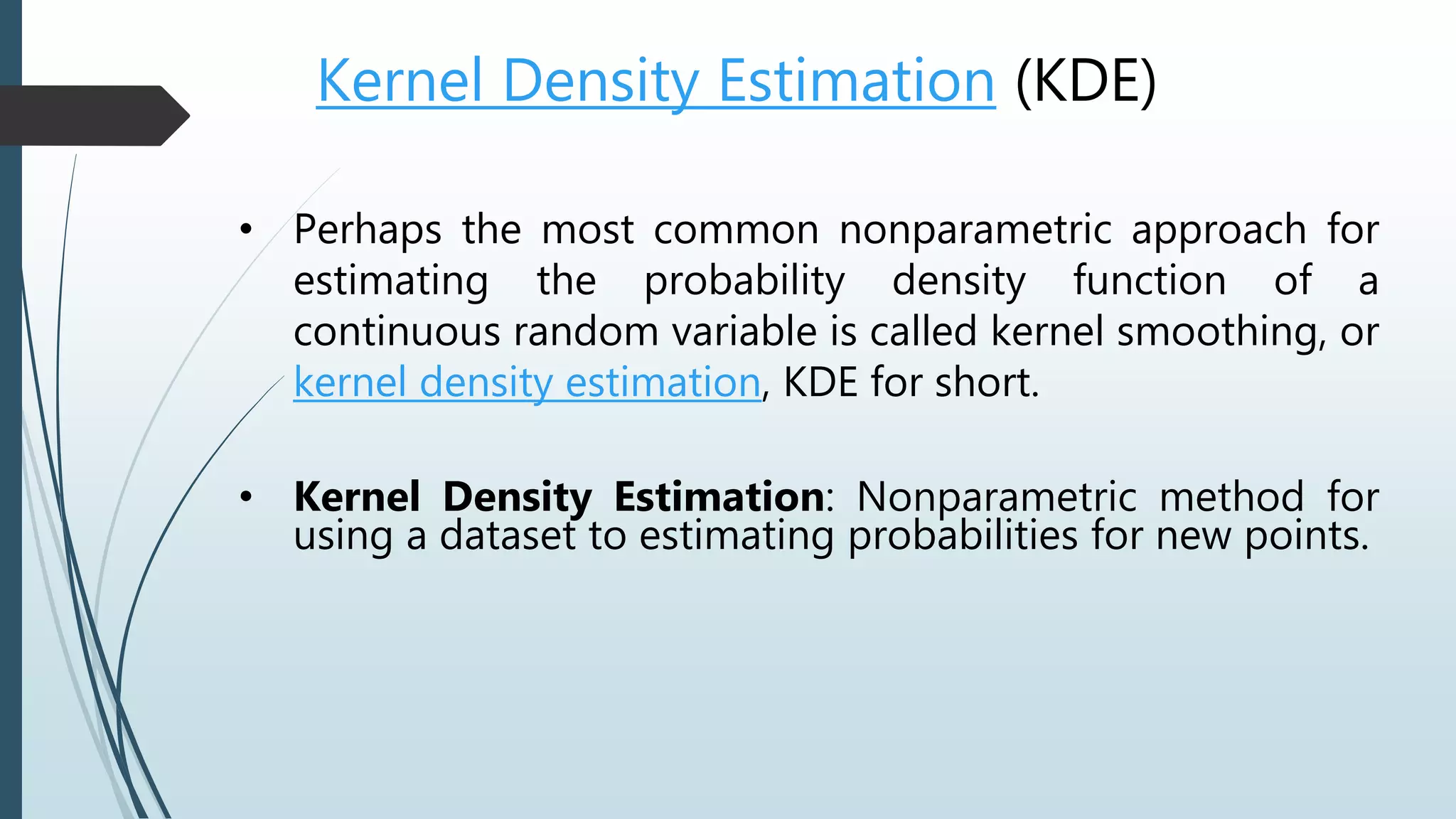 Kernel Density Estimation Kde Pptx Computer Networking Computing