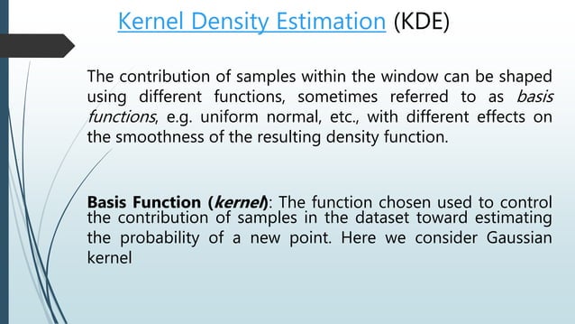 Kernel density estimation (kde) | PPTX | Computer Networking | Computing