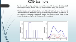 Kernel density estimation (kde) | PPTX