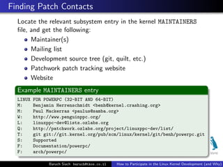 Linux Kernel Participation HowTo | PDF