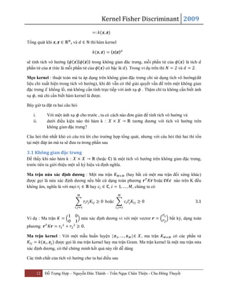 Kernel fisher discriminant | PDF