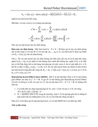 Kernel fisher discriminant | PDF
