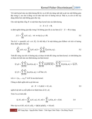 Kernel fisher discriminant | PDF