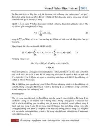 Kernel fisher discriminant | PDF