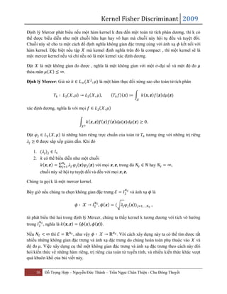 Kernel fisher discriminant | PDF
