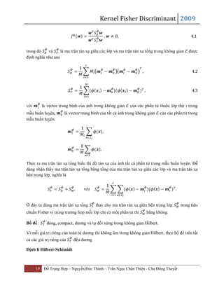 Kernel fisher discriminant | PDF