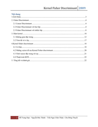 Kernel fisher discriminant | PDF