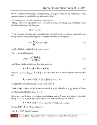 Kernel fisher discriminant | PDF