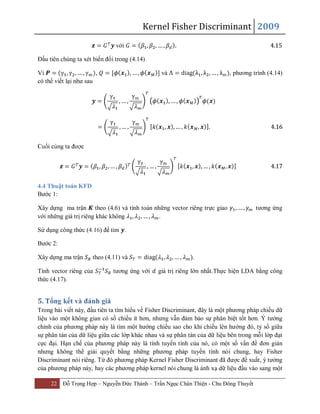 Kernel fisher discriminant | PDF