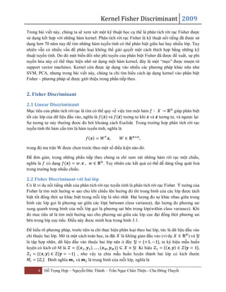 Kernel fisher discriminant | PDF