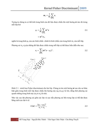 Kernel fisher discriminant | PDF