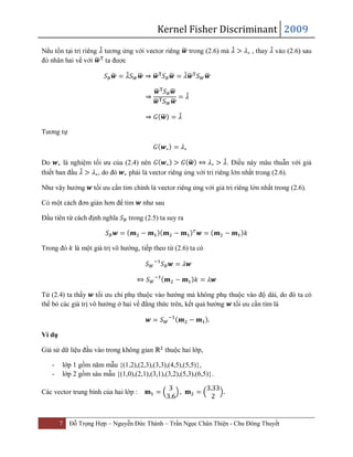 Kernel fisher discriminant | PDF