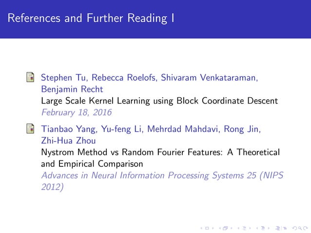 Large Scale Kernel Learning Using Block Coordinate Descent Ppt