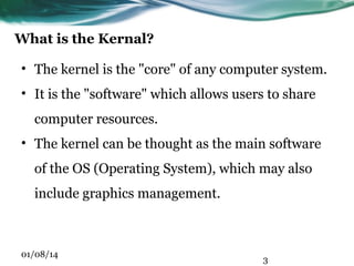 Kernel mode vs user mode in linux | PPT