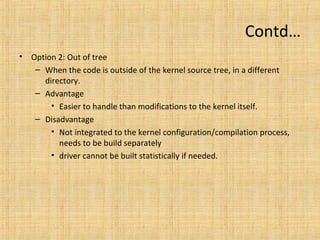 Kernel module programming | PPT | Operating Systems | Computer Software and Applications