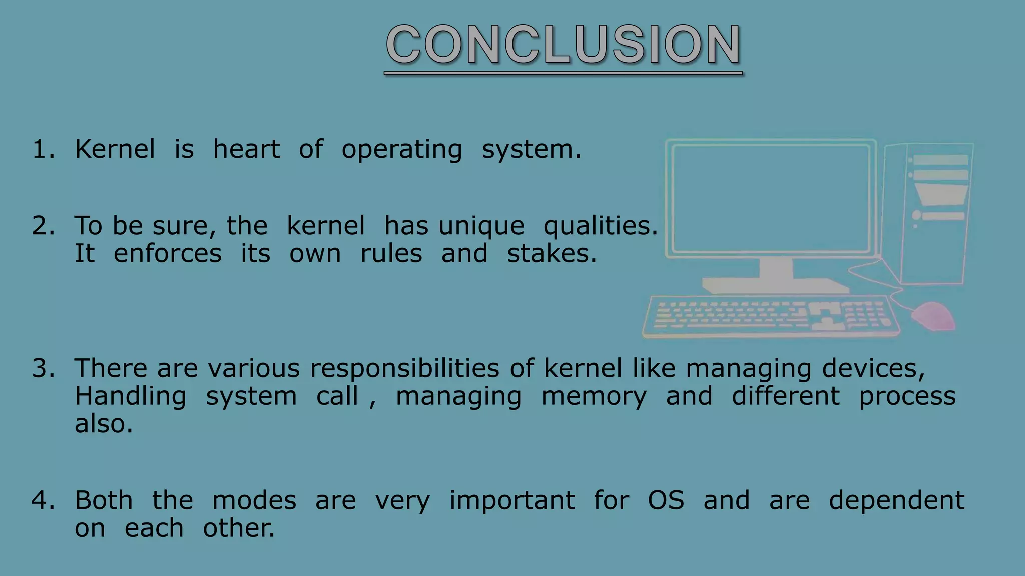 Kernel | Operating System | PPTX