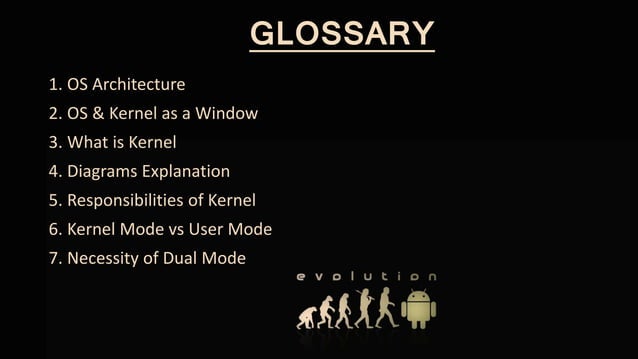 Kernel | Operating System | PPTX | Operating Systems | Computer ...