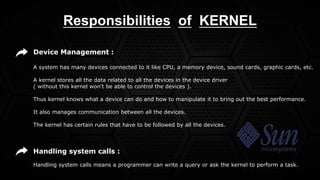 Kernel | Operating System | PPTX