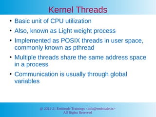 Kernel Process Management | PPT